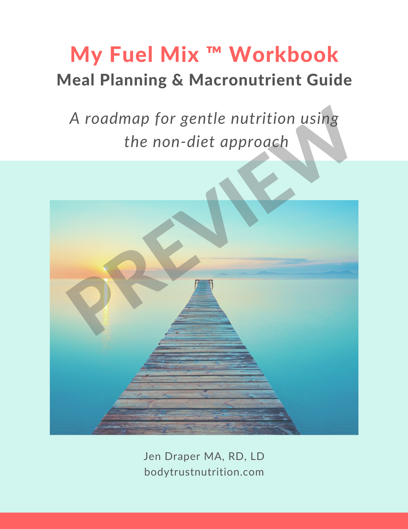 My Fuel Mix™ Client Workbook (FREE PREVIEW), Meal Planning ...