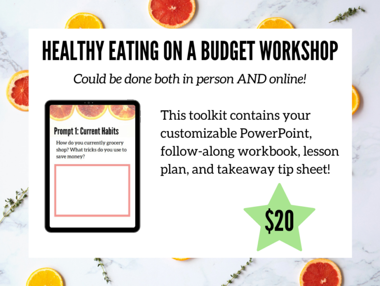 Healthy Eating on a Budget - Well Resourced Dietitian