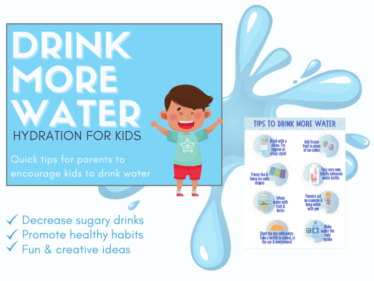 Hydration for Kids - tips to drink more water - Well Resourced Dietitian