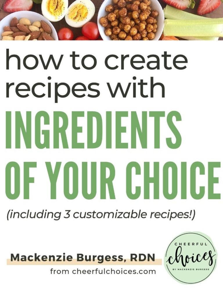 How to Customize Recipes Guide - Well Resourced Dietitian