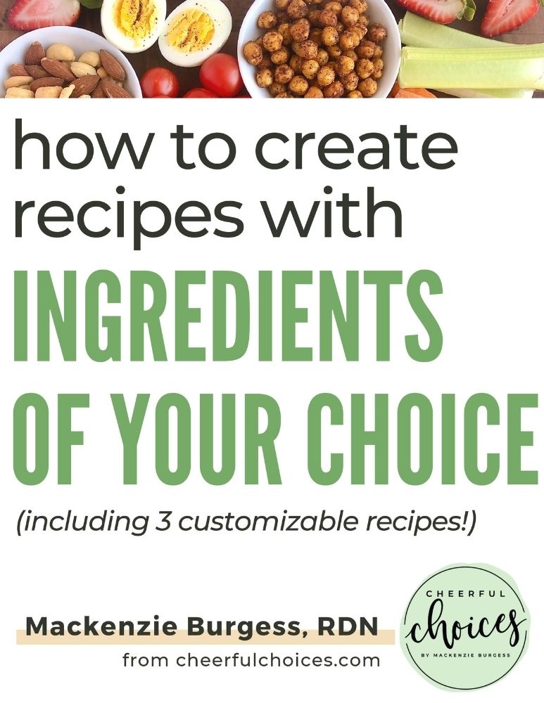 How to Customize Recipes Guide - Well Resourced Dietitian