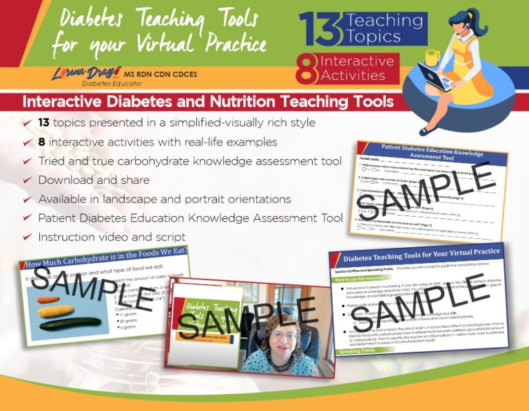 Diabetes Teaching Tools for your Virtual Practice - Well Resourced ...