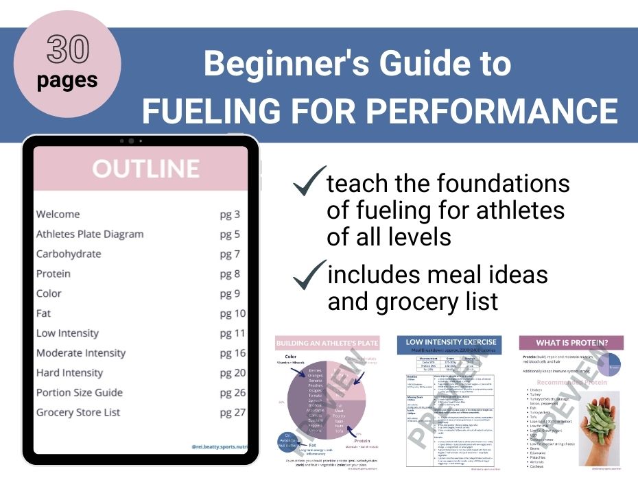 The Beginners Guide to Fueling for Performance | Well Resourced Dietitian