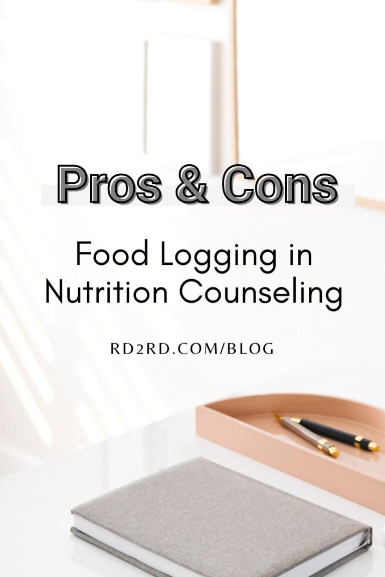 Pros and Cons of Food Logs in Nutrition Counseling | Well Resourced ...