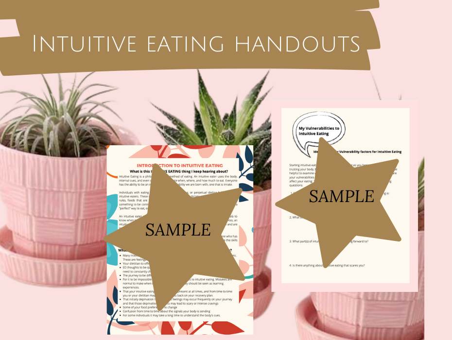 Intuitive Eating Readiness Handout and In Depth Questionnaire - Well ...
