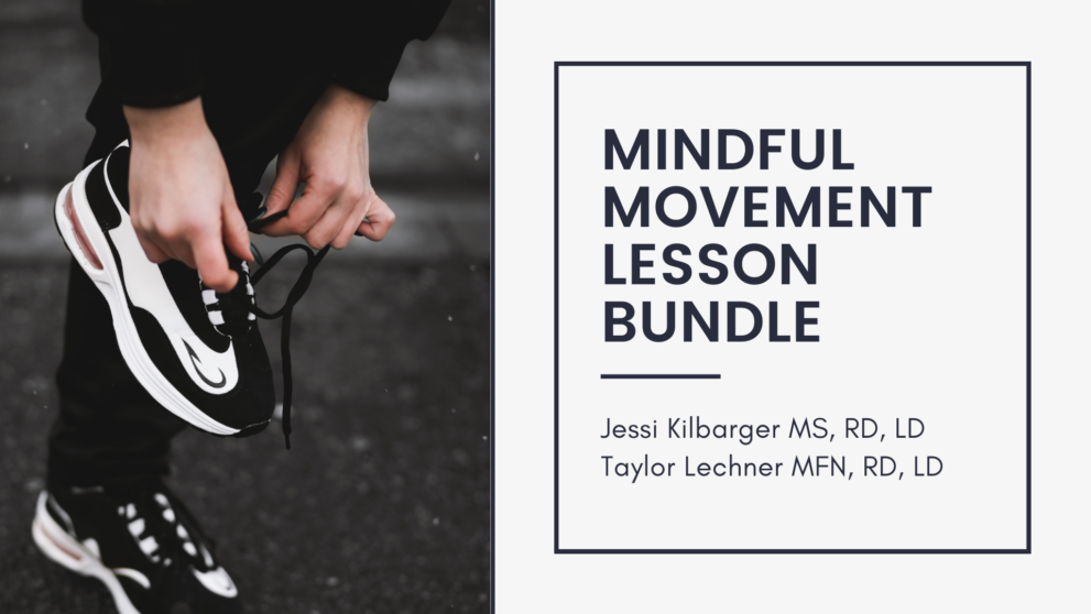 Mindful Exercise Lesson Bundle - Well Resourced Dietitian