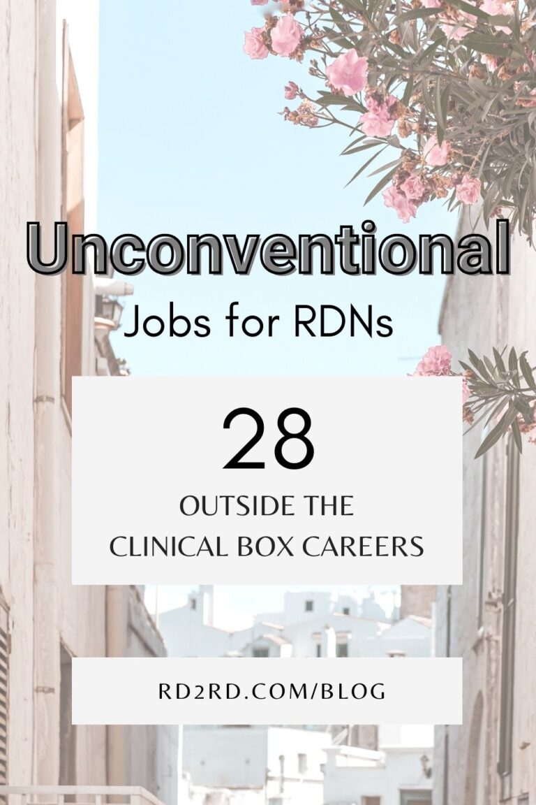 The Best Unconventional Jobs for Dietitians | Well Resourced Dietitian