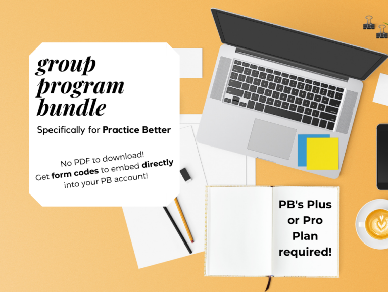 Group Program Template for Practice Better - Well Resourced Dietitian