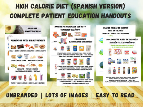 Complete Bundle: High Calorie Diet (Spanish Version) - Well Resourced ...