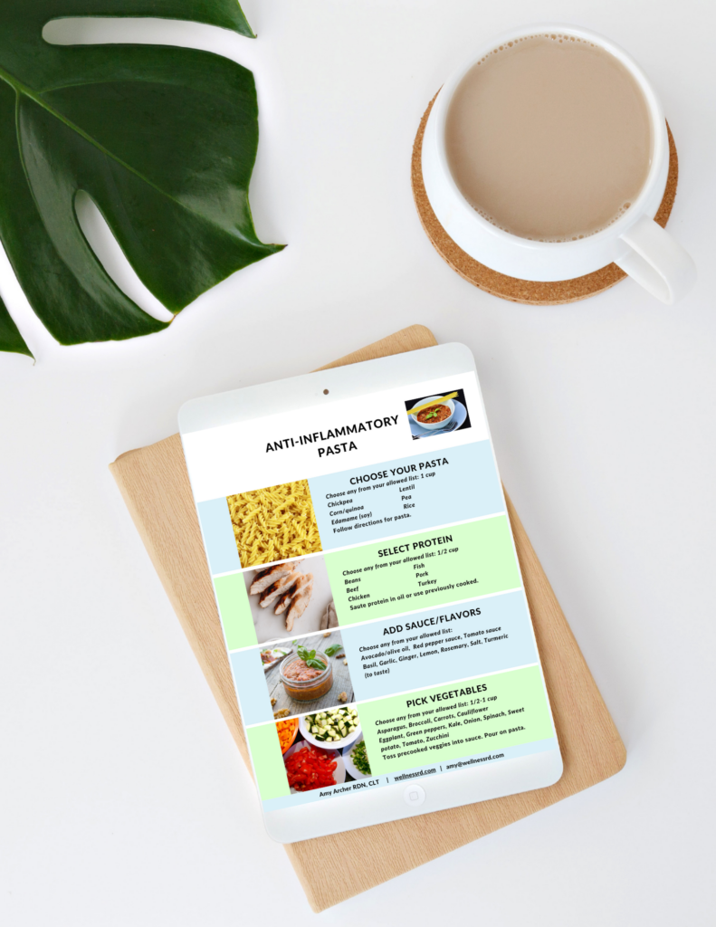 Anti-Inflammatory Menu Guide - Using MRT results and the LEAP Protocol ...