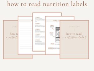 How To Read Nutrition Labels Handout - Well Resourced Dietitian