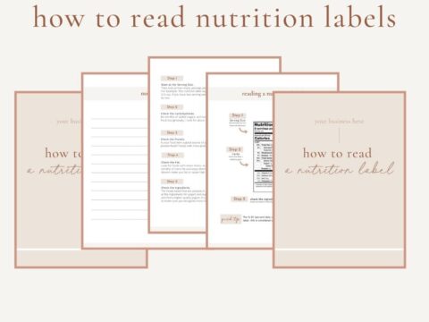 How To Read Nutrition Labels Handout - Well Resourced Dietitian