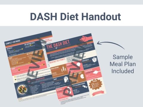 DASH Diet Handout + Sample Menu - Well Resourced Dietitian