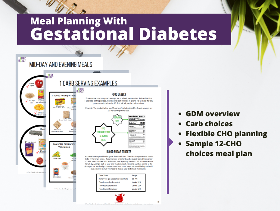 Gestational Diabetes Meal Planning Kit - Well Resourced Dietitian