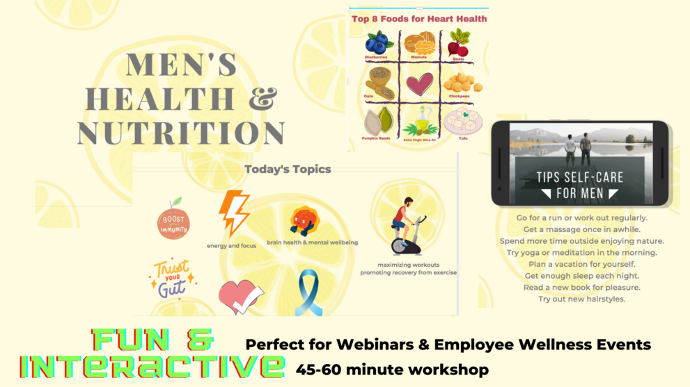 A Men's Health & Nutrition Workshop - Well Resourced Dietitian