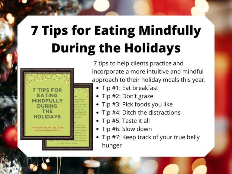 7 Tips for Eating Mindfully During the Holidays - Well Resourced Dietitian