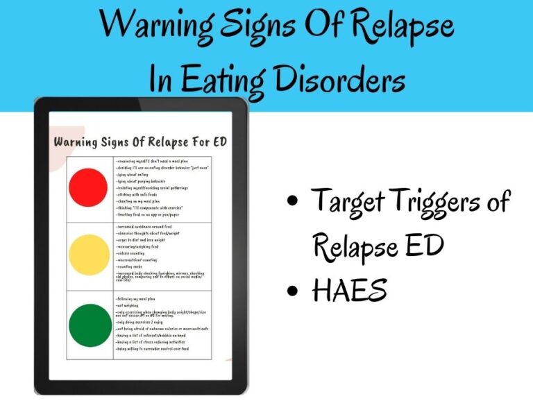 Relapse Signs For Eating Disorders - Well Resourced Dietitian