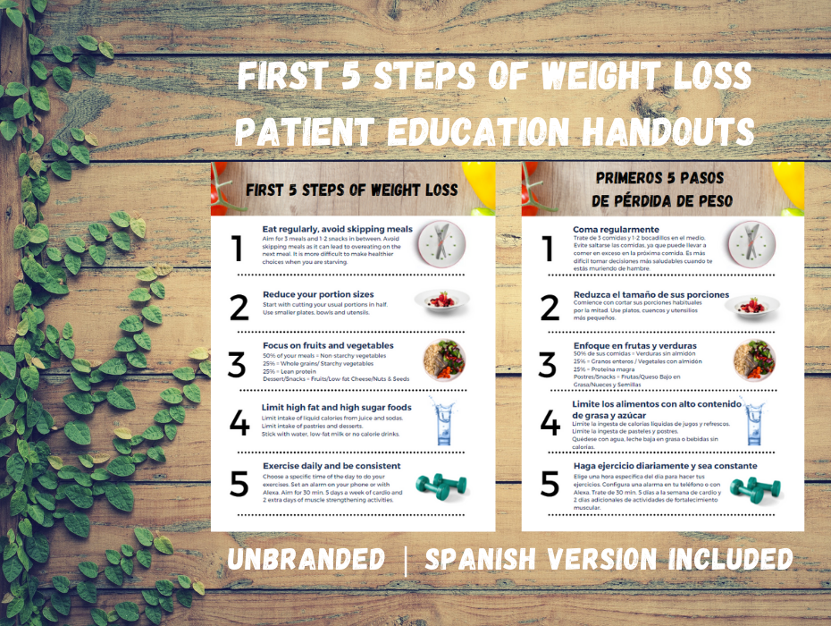 First 5 Steps of Weight Loss - Well Resourced Dietitian