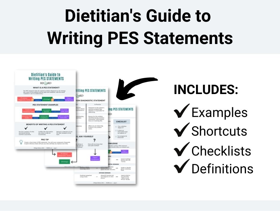 How to Write a PES Statement (with Examples!) | Well Resourced Dietitian