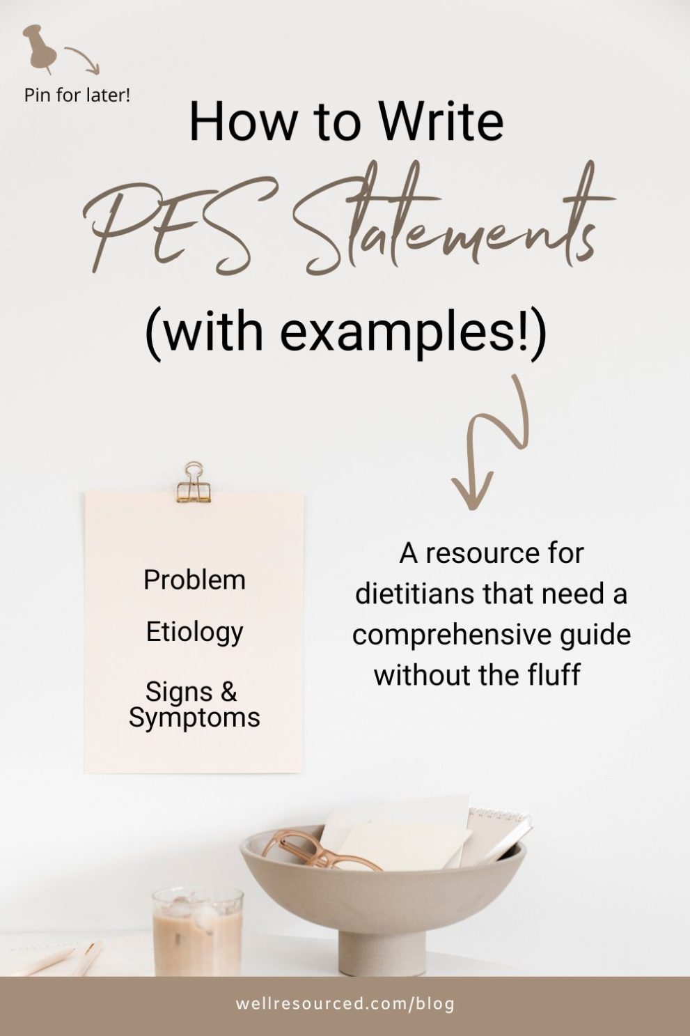 How to Write a PES Statement (with Examples!) - Well Resourced Dietitian