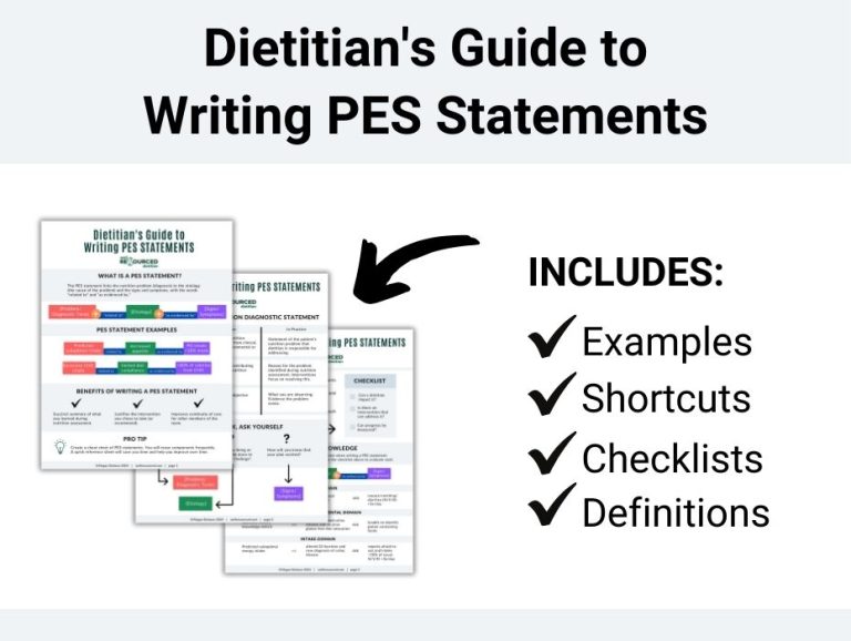 How to Write a PES Statement (with Examples!) - Well Resourced Dietitian