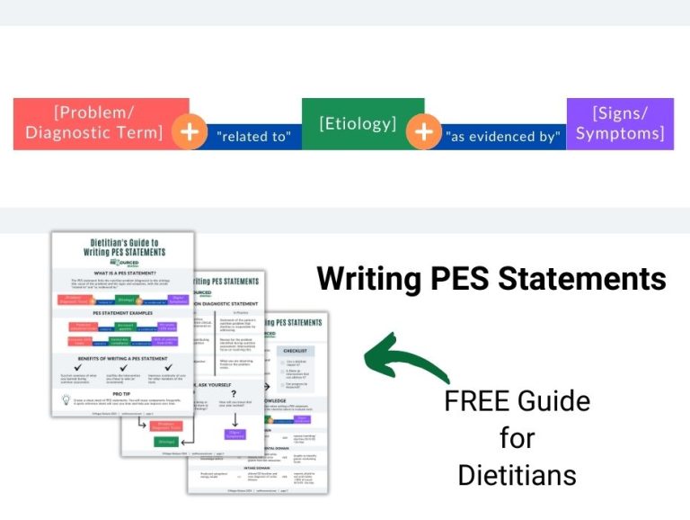 How to Write a PES Statement (with Examples!) - Well Resourced Dietitian