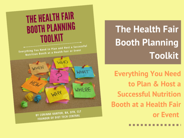 The Health Fair Booth Planning Toolkit - Well Resourced Dietitian