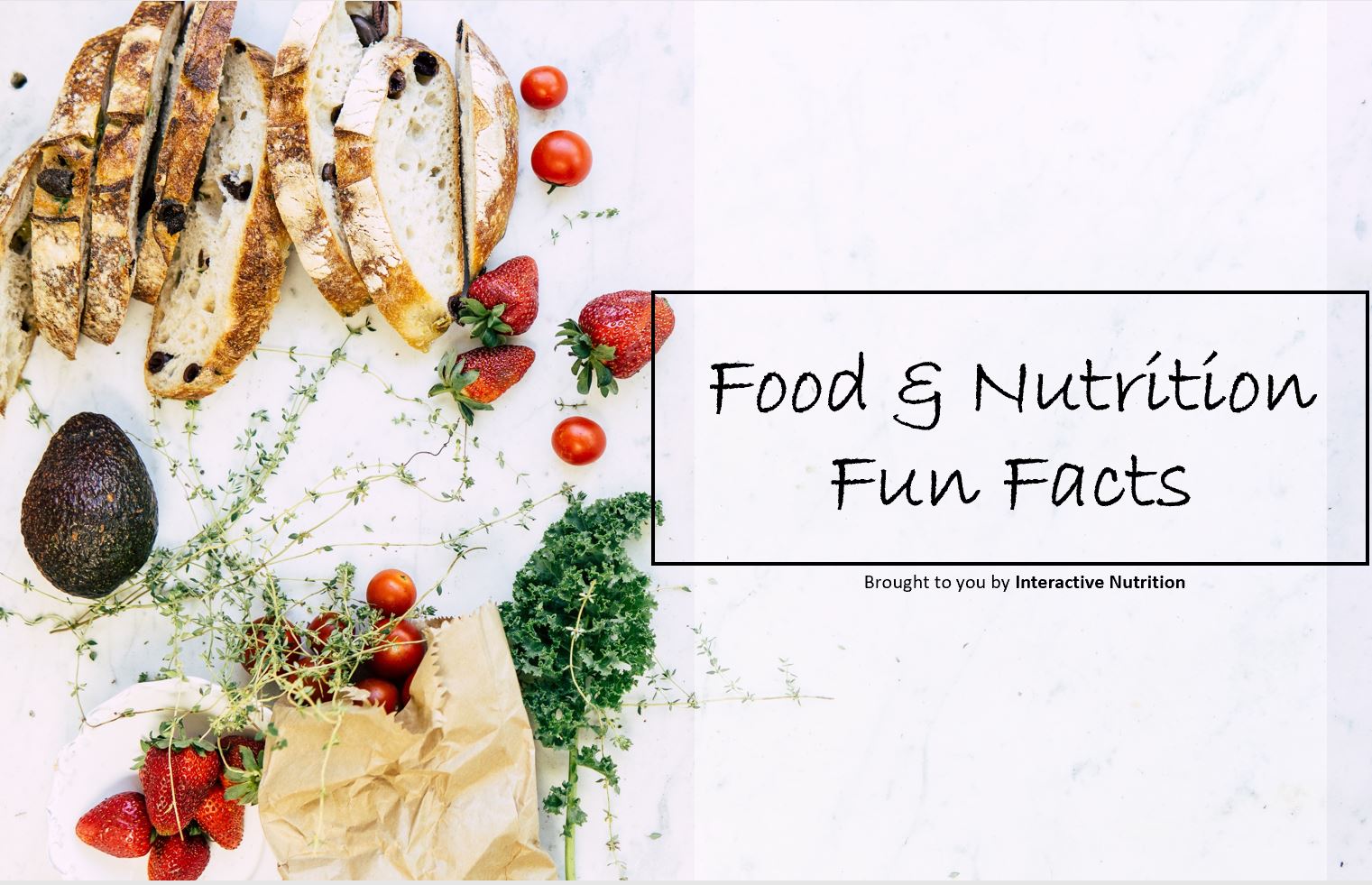 Food and Nutrition Fun Facts (Free) - Well Resourced Dietitian
