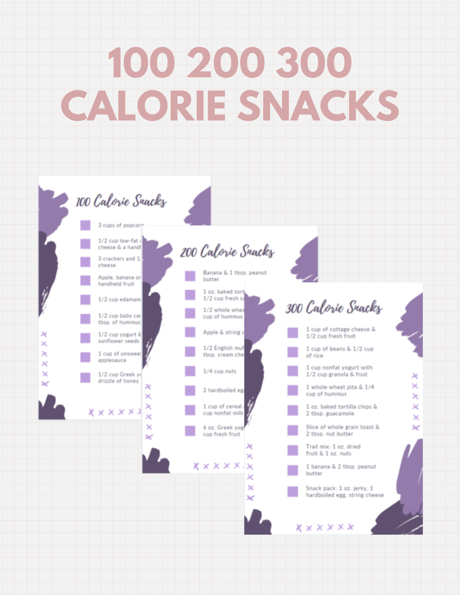 100, 200 & 300 Calorie Snack Ideas - Well Resourced Dietitian