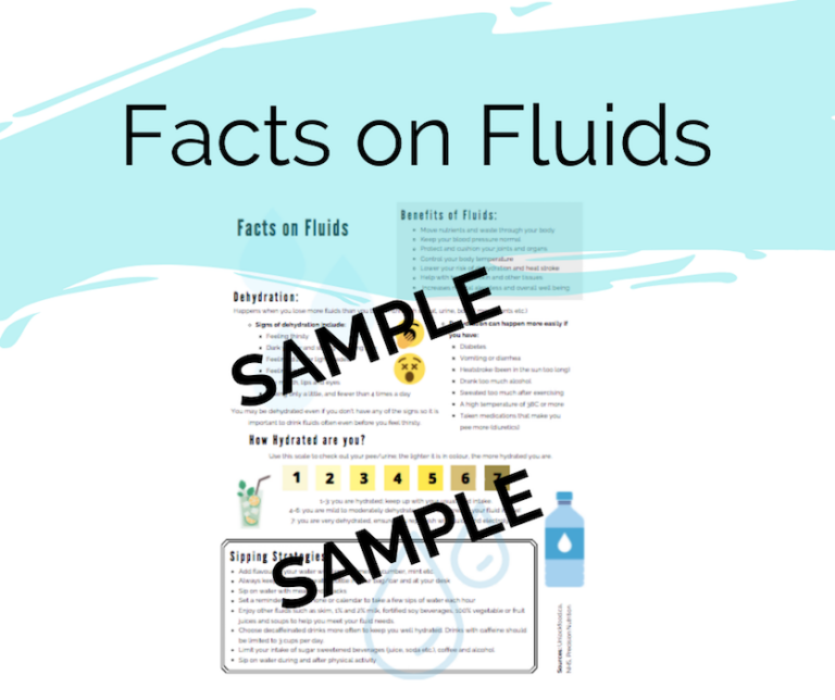 Facts on Fluids - Well Resourced Dietitian