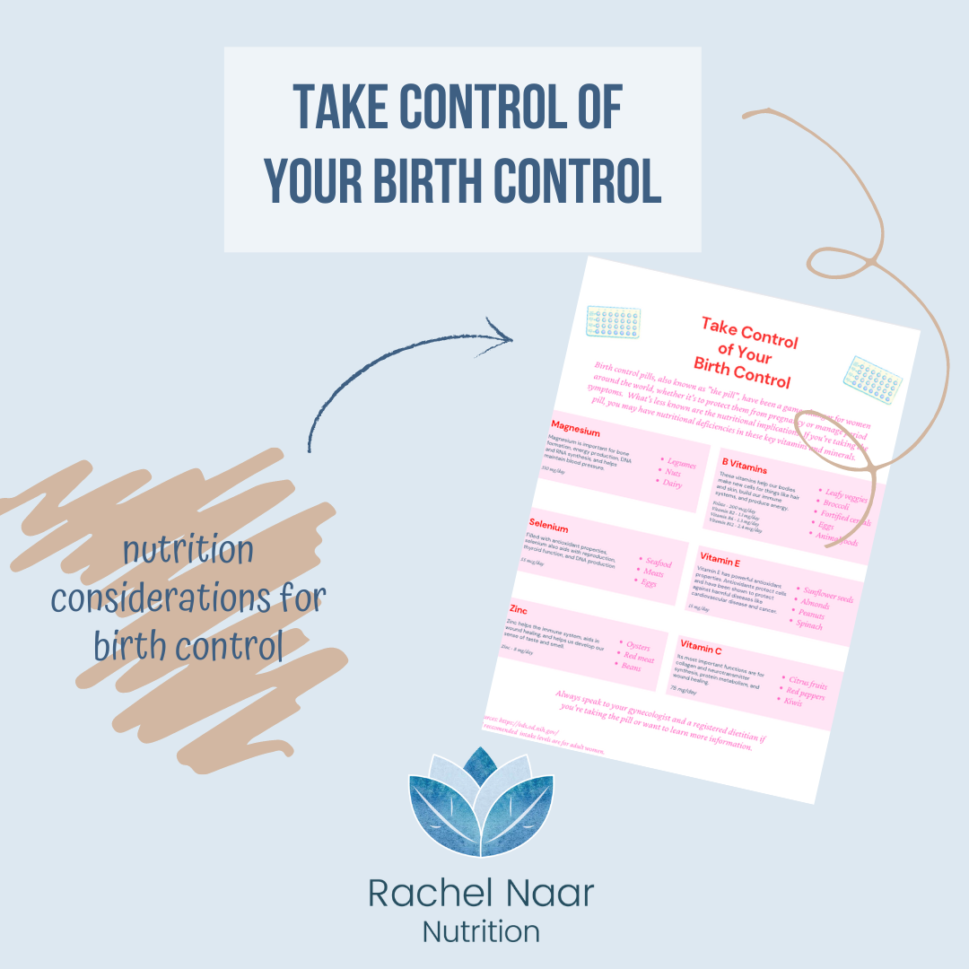 Birth Control Considerations - Well Resourced Dietitian