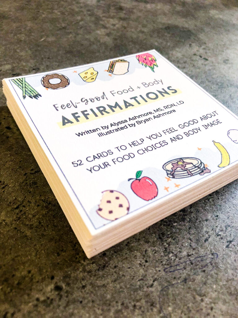 Feel-Good Food & Body Affirmation Cards - To support positive body ...