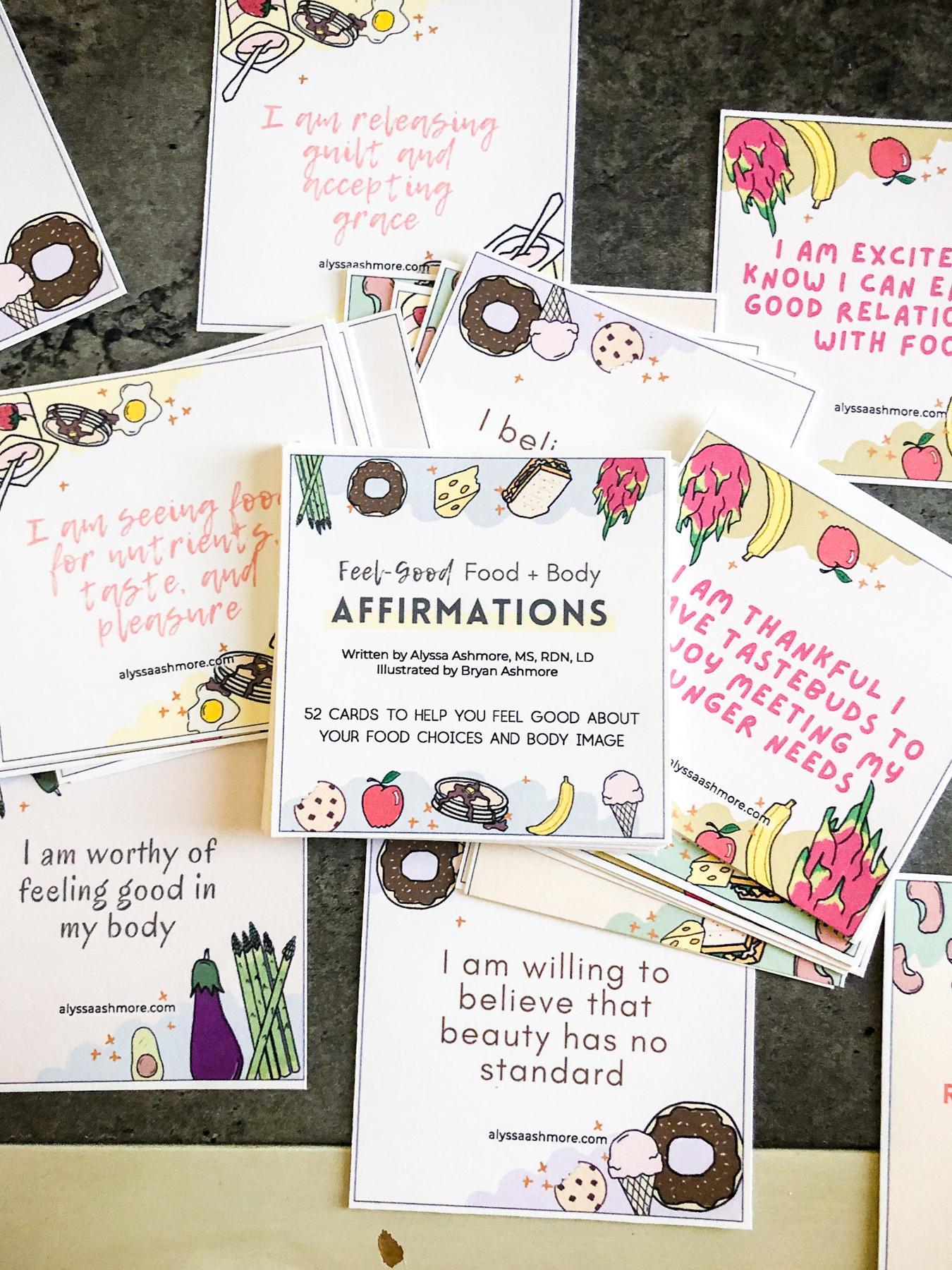 Feel-Good Food & Body Affirmation Cards - To support positive body ...