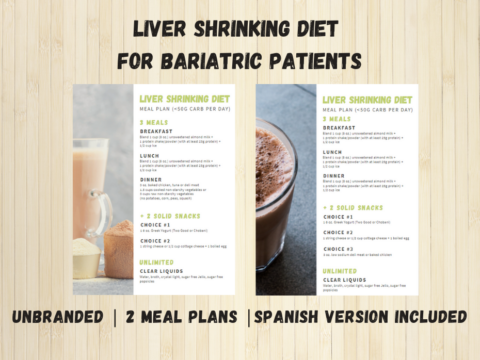 BARIATRIC: Liver Shrinking Diet Meal Plan - Well Resourced Dietitian