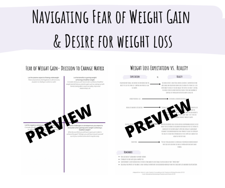 15 Eating Disorder Worksheets to Help Your Clients - Well Resourced ...