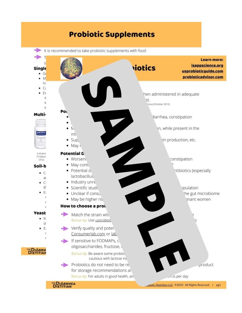 Probiotics - Well Resourced Dietitian