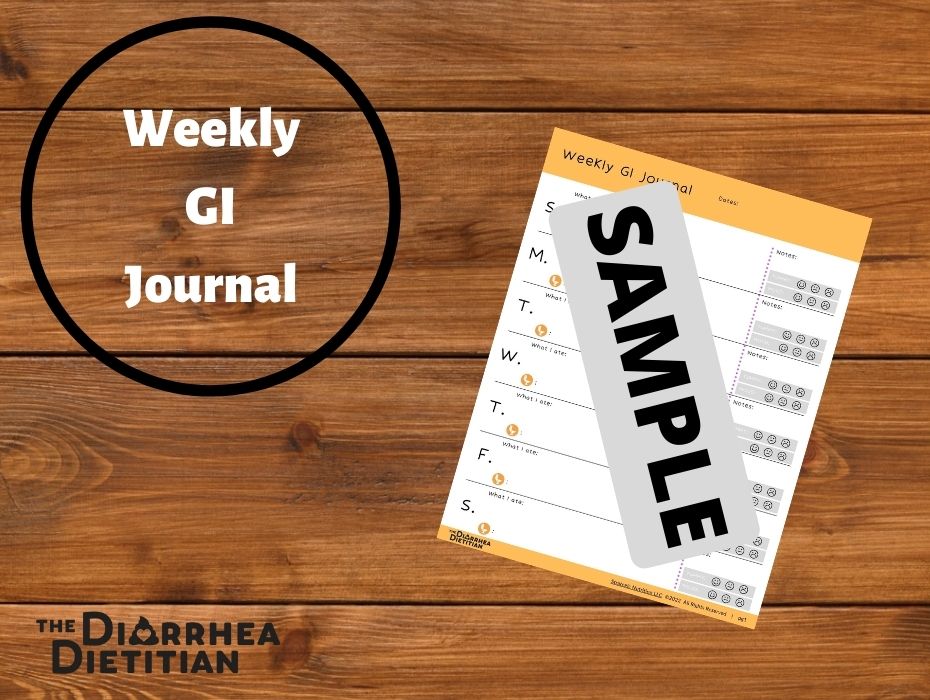 Weekly GI Journal (Free Resource) - Well Resourced Dietitian