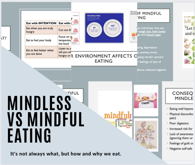 Mindless vs Mindful Eating Presentation (no logo) - Well Resourced Dietitian