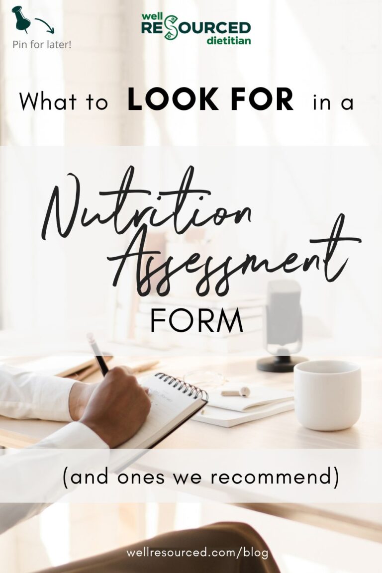 What to Look for in a Nutrition Assessment Form (And Ones We Recommend ...