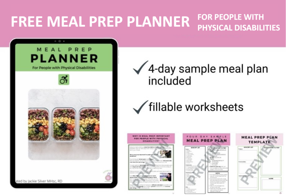 Meal Prep Planner for People with Physical Disabilities - Well ...