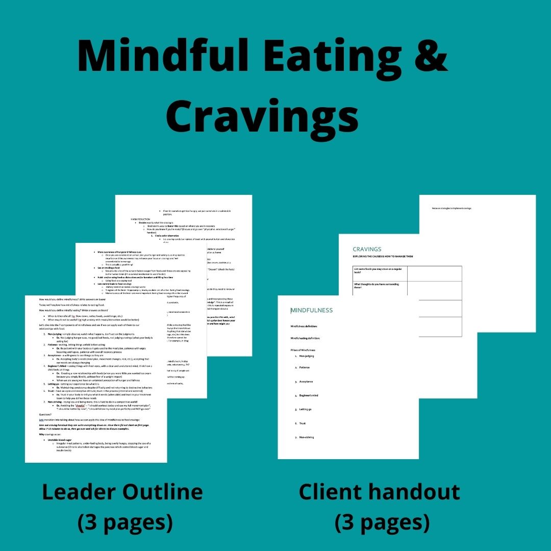 Mindful Eating & Cravings Lesson Bundle - Well Resourced Dietitian