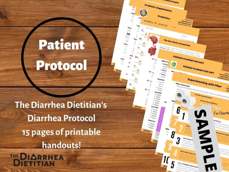 The Diarrhea Dietitian’s Diarrhea Protocol 2022 | Well Resourced Dietitian