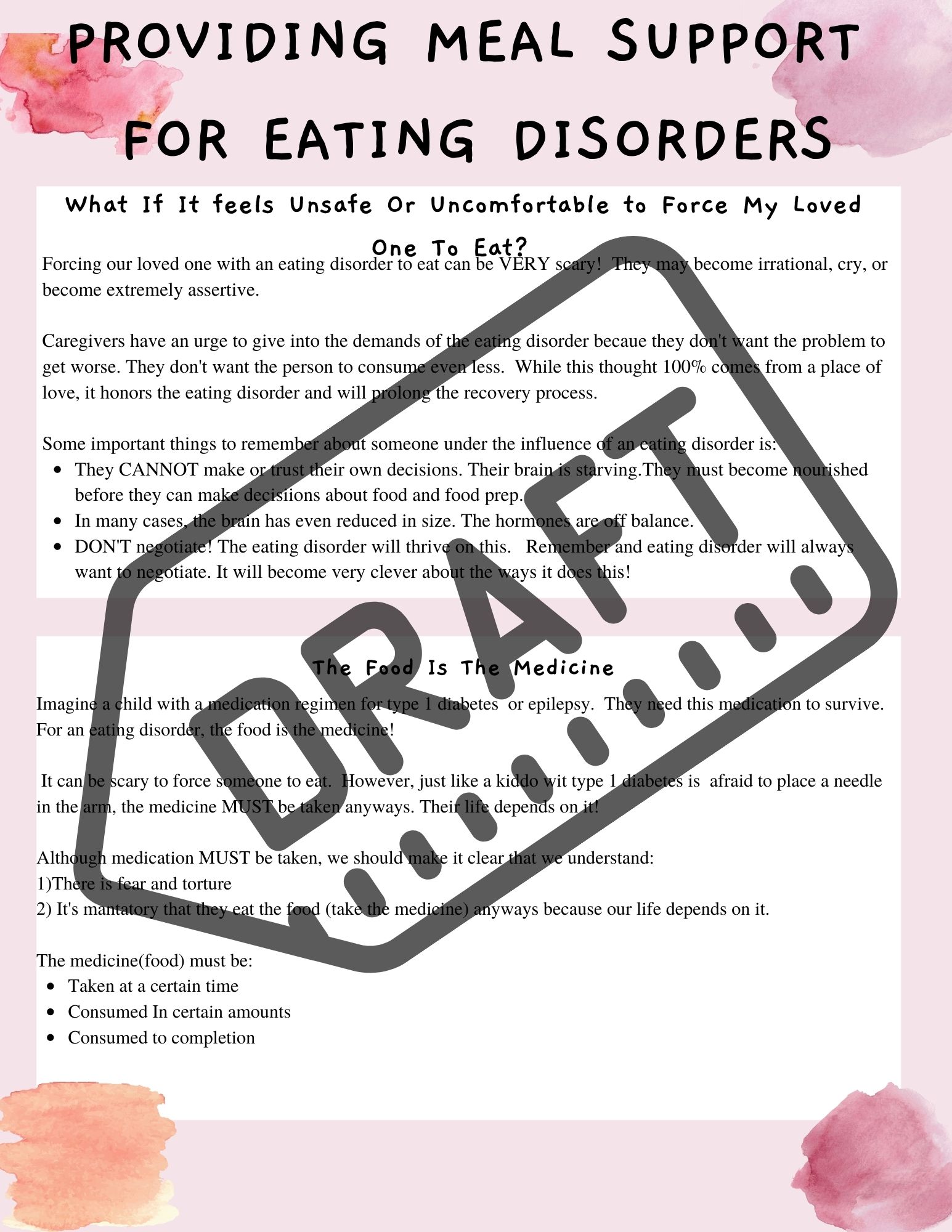 Meal Support For Eating Disorders - Well Resourced Dietitian