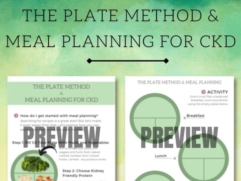 Plate Method & Meal Planning for Chronic Kidney Disease - Well ...