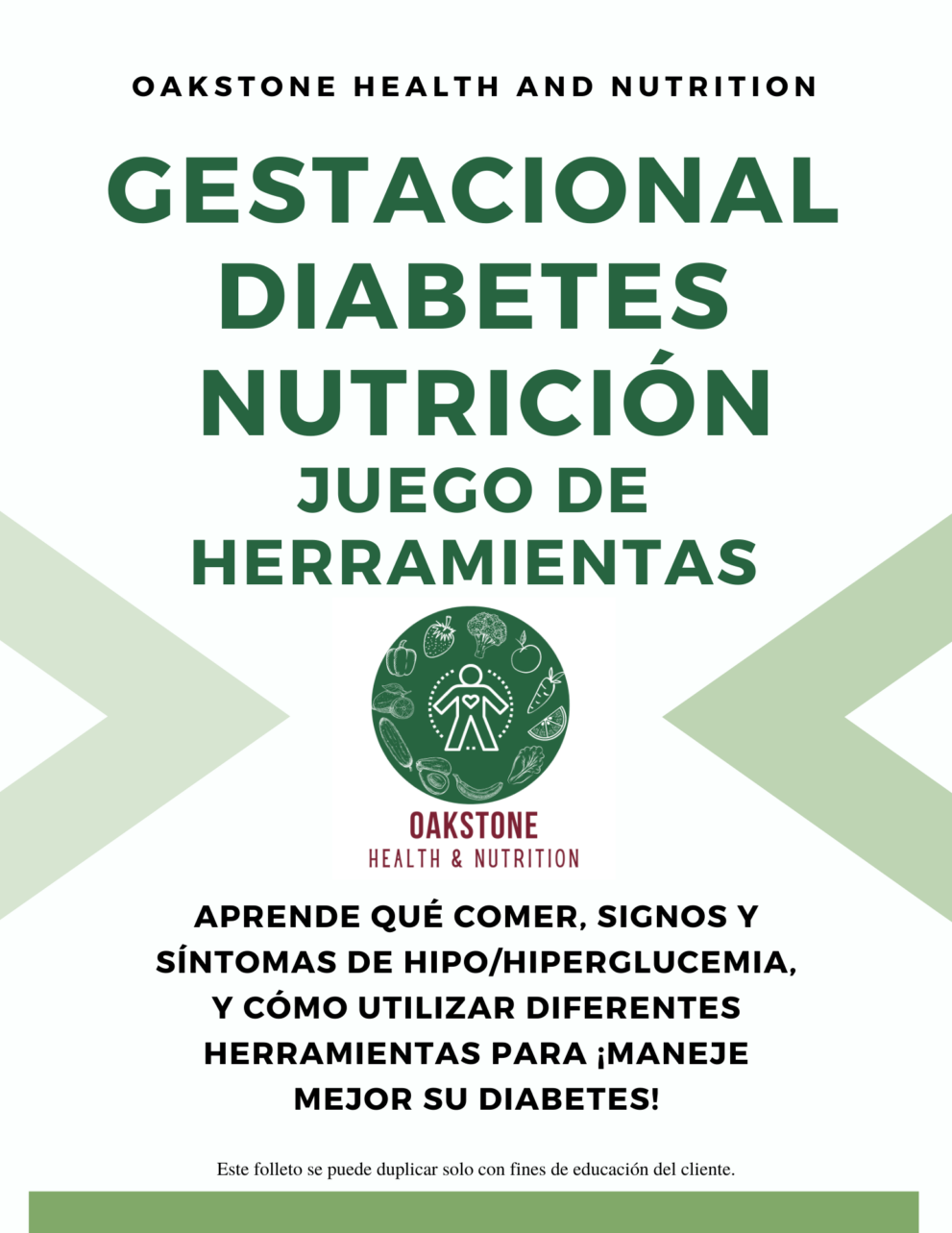 Spanish Version Gestational Diabetes Nutrition Toolkit - Well Resourced ...