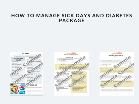 How to Manage Sick Days and Diabetes Package - Well Resourced Dietitian