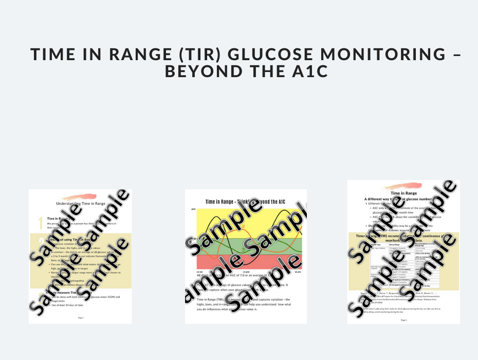 Time in Range (TIR) Glucose Monitoring - Beyond the A1C - Well ...