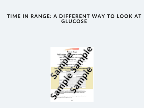 Time in Range: A different way to look at glucose numbers - Well ...