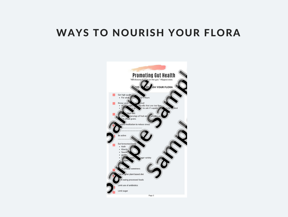 Nourish your flora - Well Resourced Dietitian