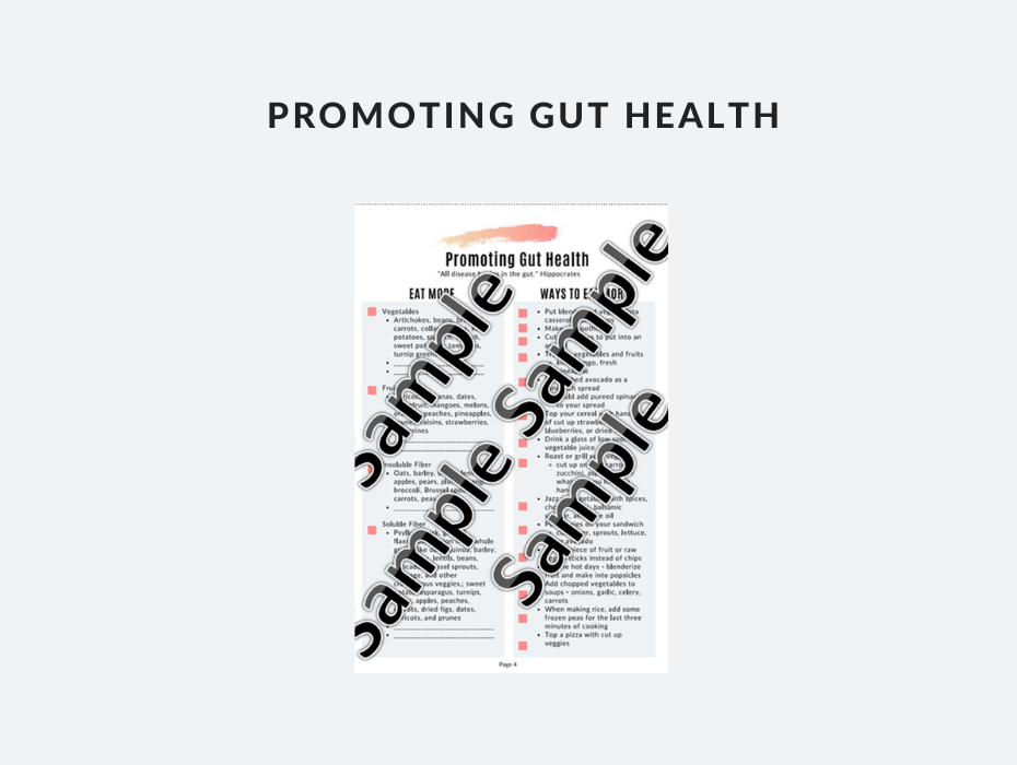 Promoting Gut Health - Well Resourced Dietitian
